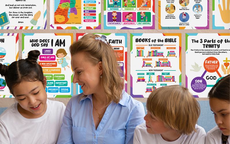Bible Posters for Classrooms: Encouraging Faith Through Art and Design ...